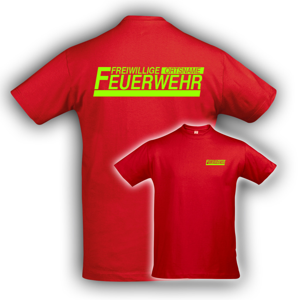 T-Shirt FF Rot - Hauptstadtfeuerwehr