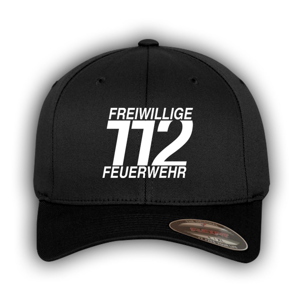Flexfit® Cap FF Schwarz - Hauptstadtfeuerwehr